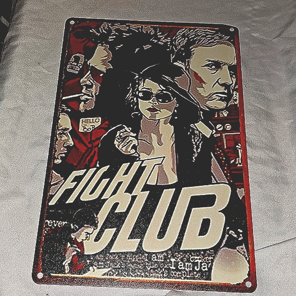 Posters and more | Wall Decor | Fight Club Movie Decorative Tin Sign ...